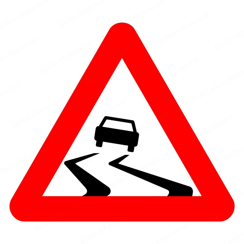 Stejl stigning skilt - A46.2 - 70cm - Skilte eXpressen